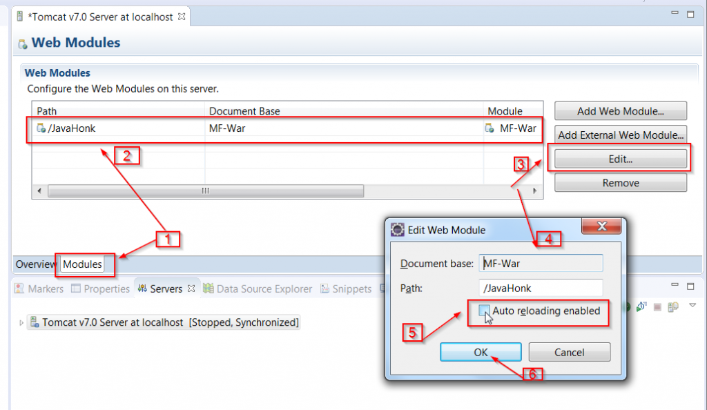 Hot Deployment Tomcat Eclipse Configuration Techiworks